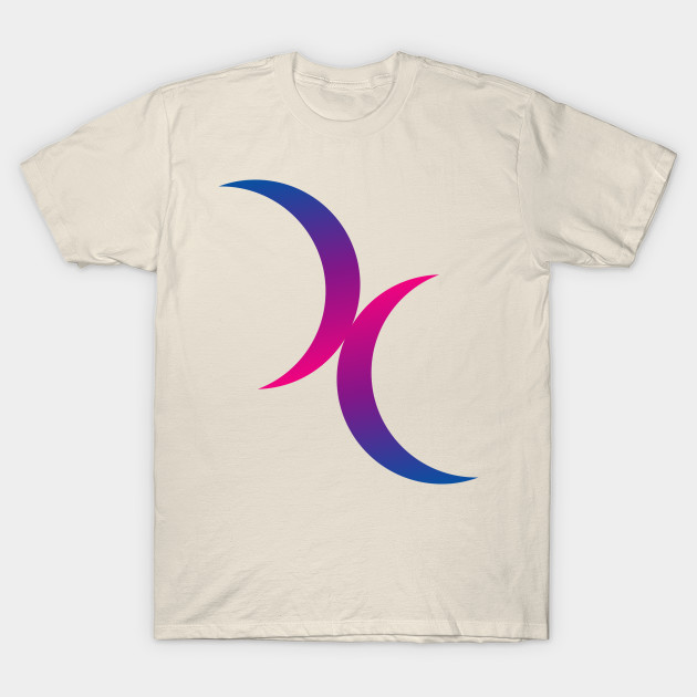 Double Crescent Moon Bisexual Pride Symbol Bisexual T Shirt Teepublic
